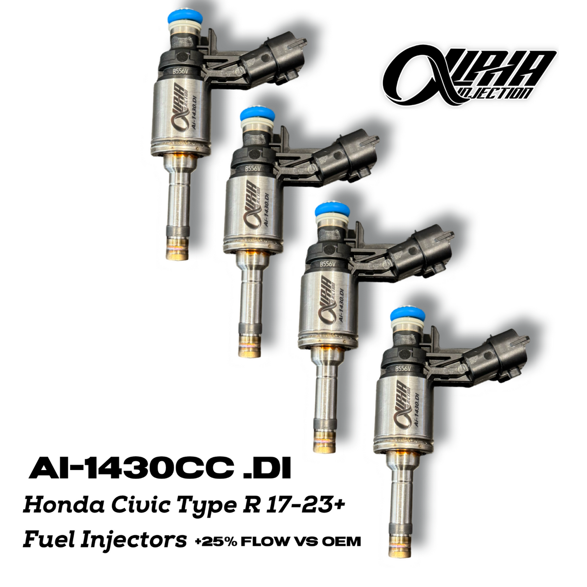 AI-1430cc Honda/Acura 17+ FK8 Fuel Injectors – Alpha Injection Clinic
